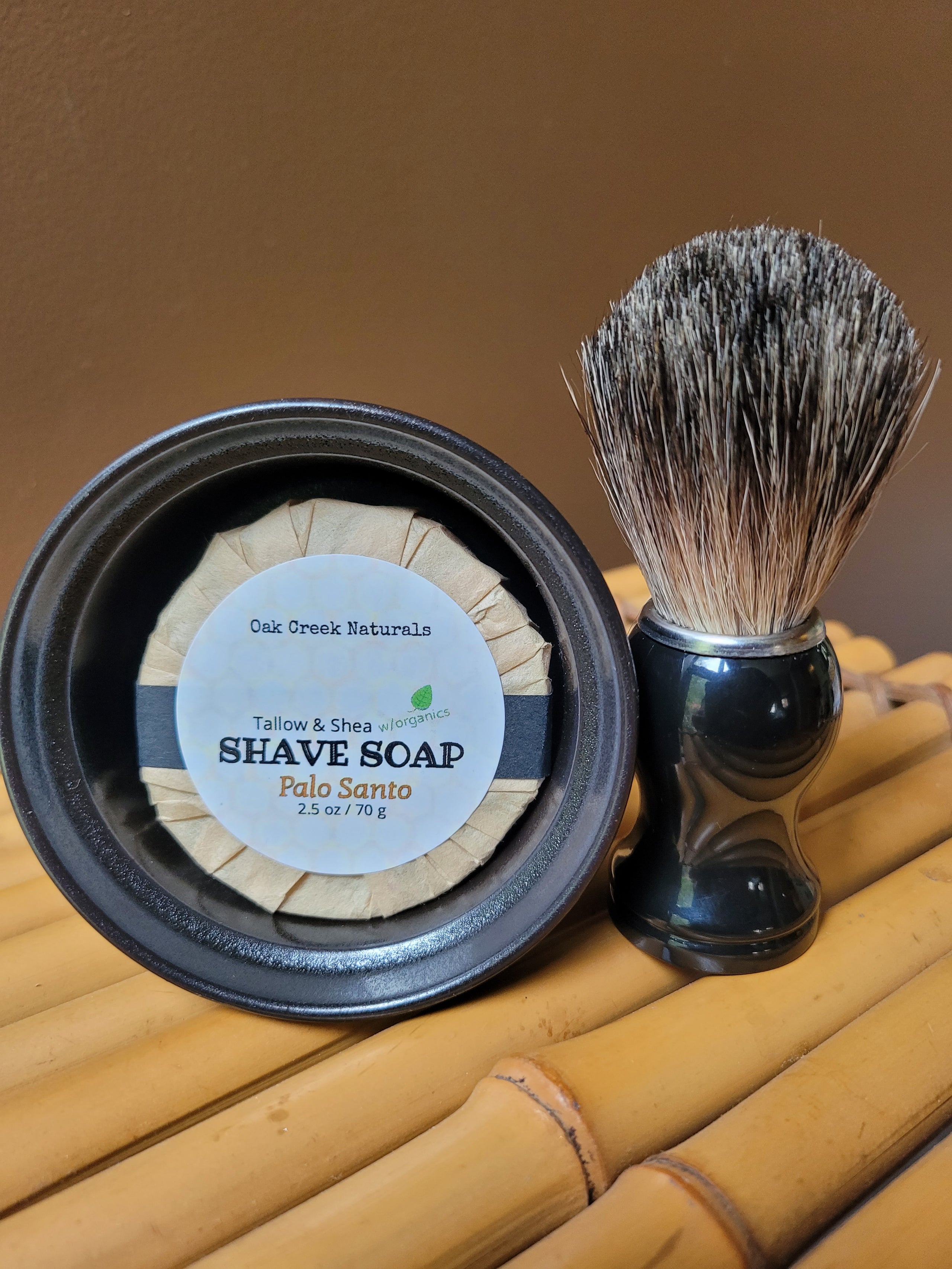 SHAVE Soap Puck - Palo Santo | Oak Creek Naturals, LLC